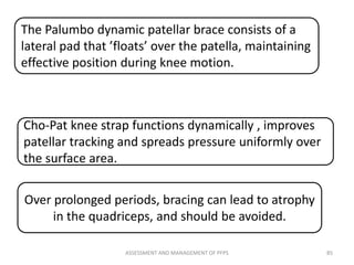 Patellofemoral pain syndrome (pfps) | PPTX