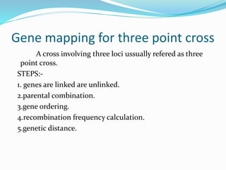 genetic linkage and gene mapping | PPTX