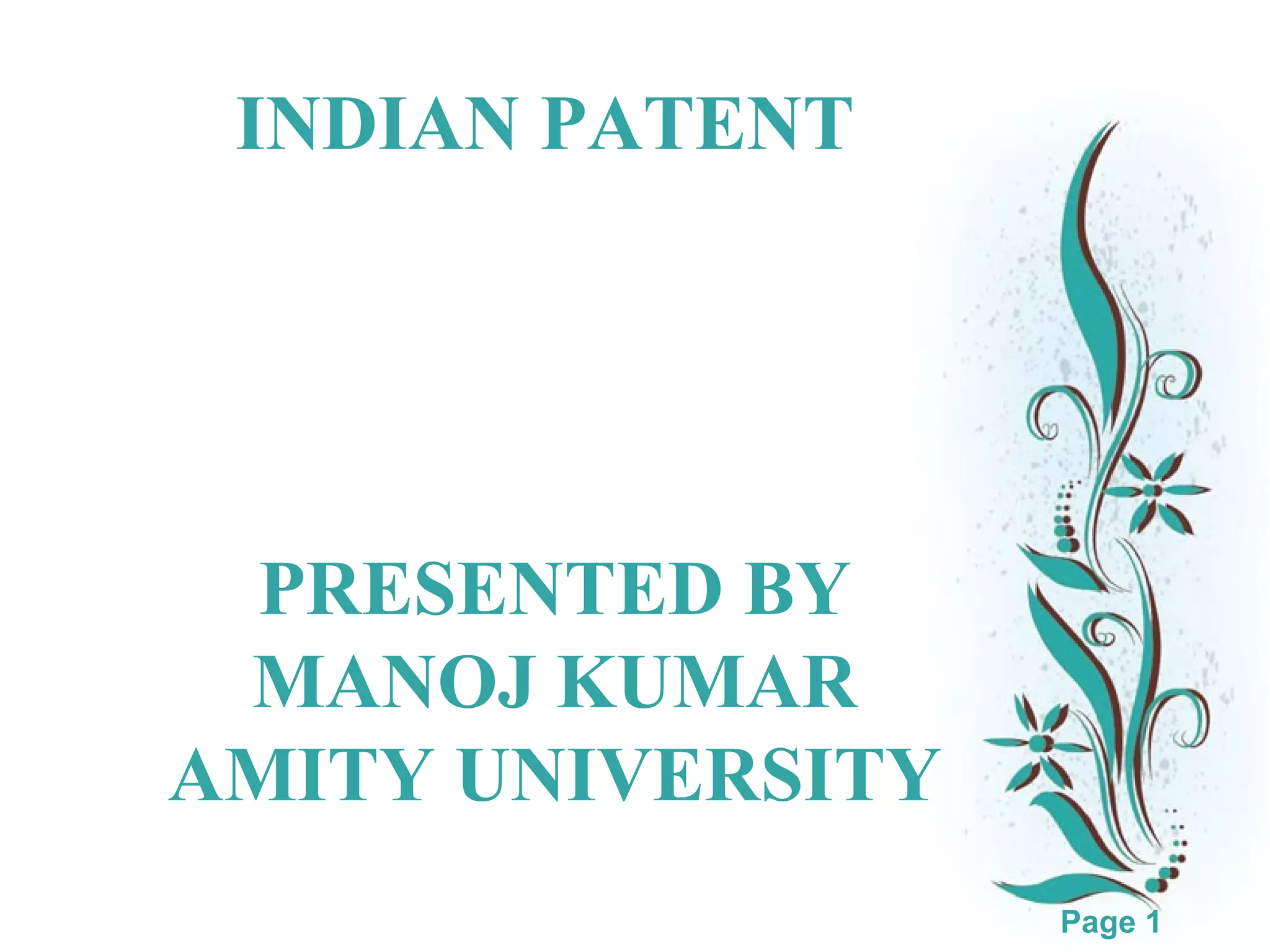 Patent | PPT