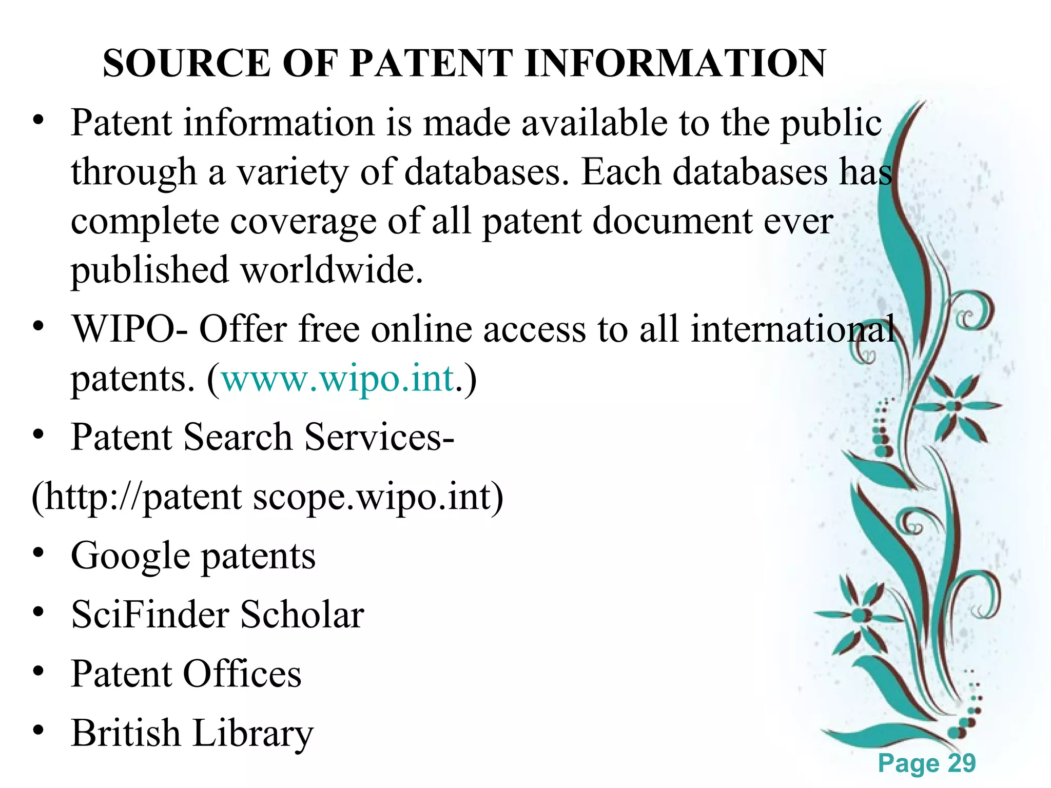 Patent | PPT