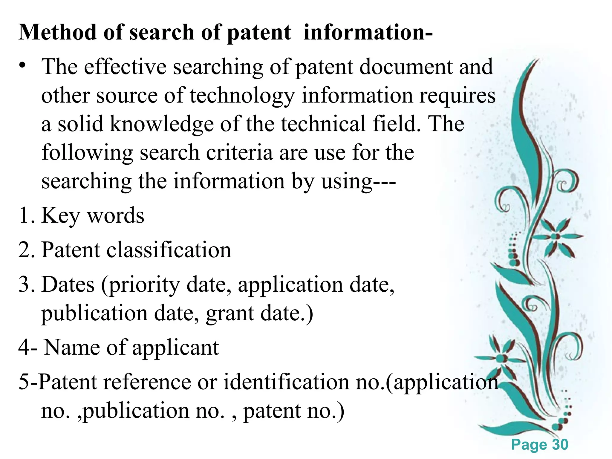 Patent | PPT