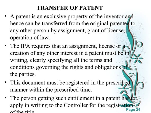 Patent | PPT