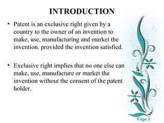 Patent | PPT