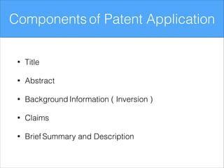 Patent - Overview for beginners | PDF