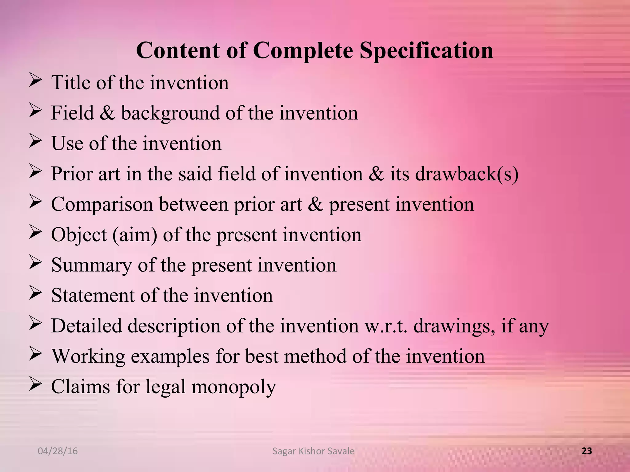 Patent | PPT