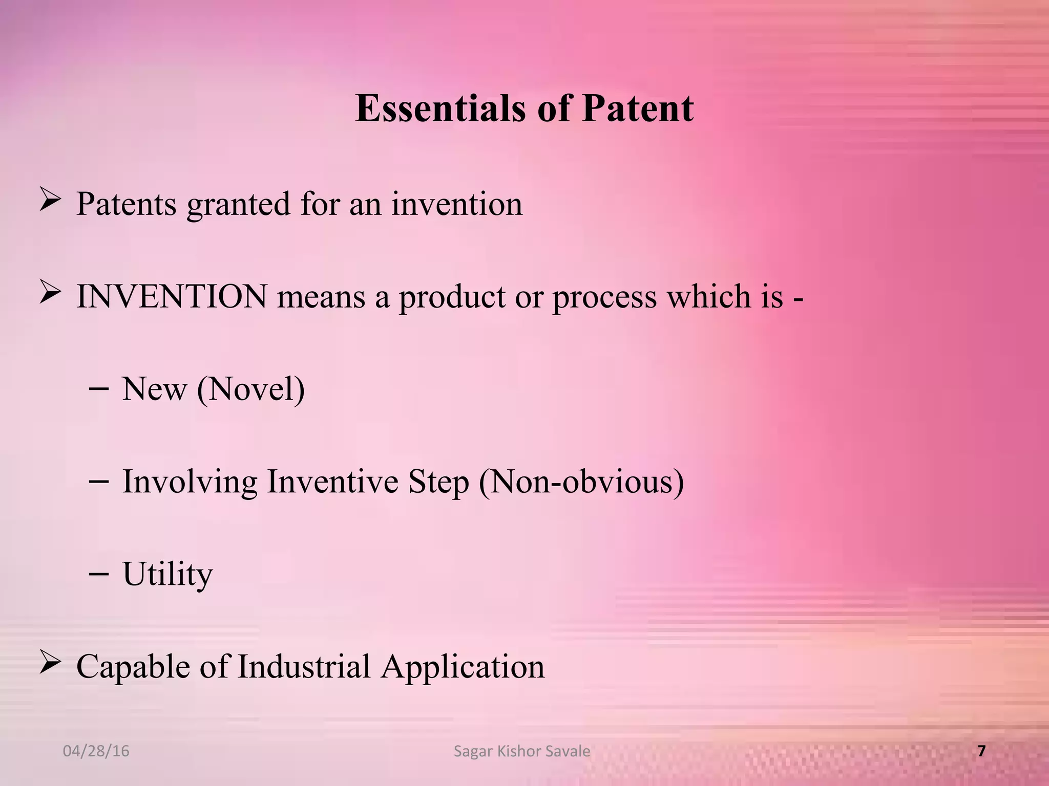 Patent | PPT