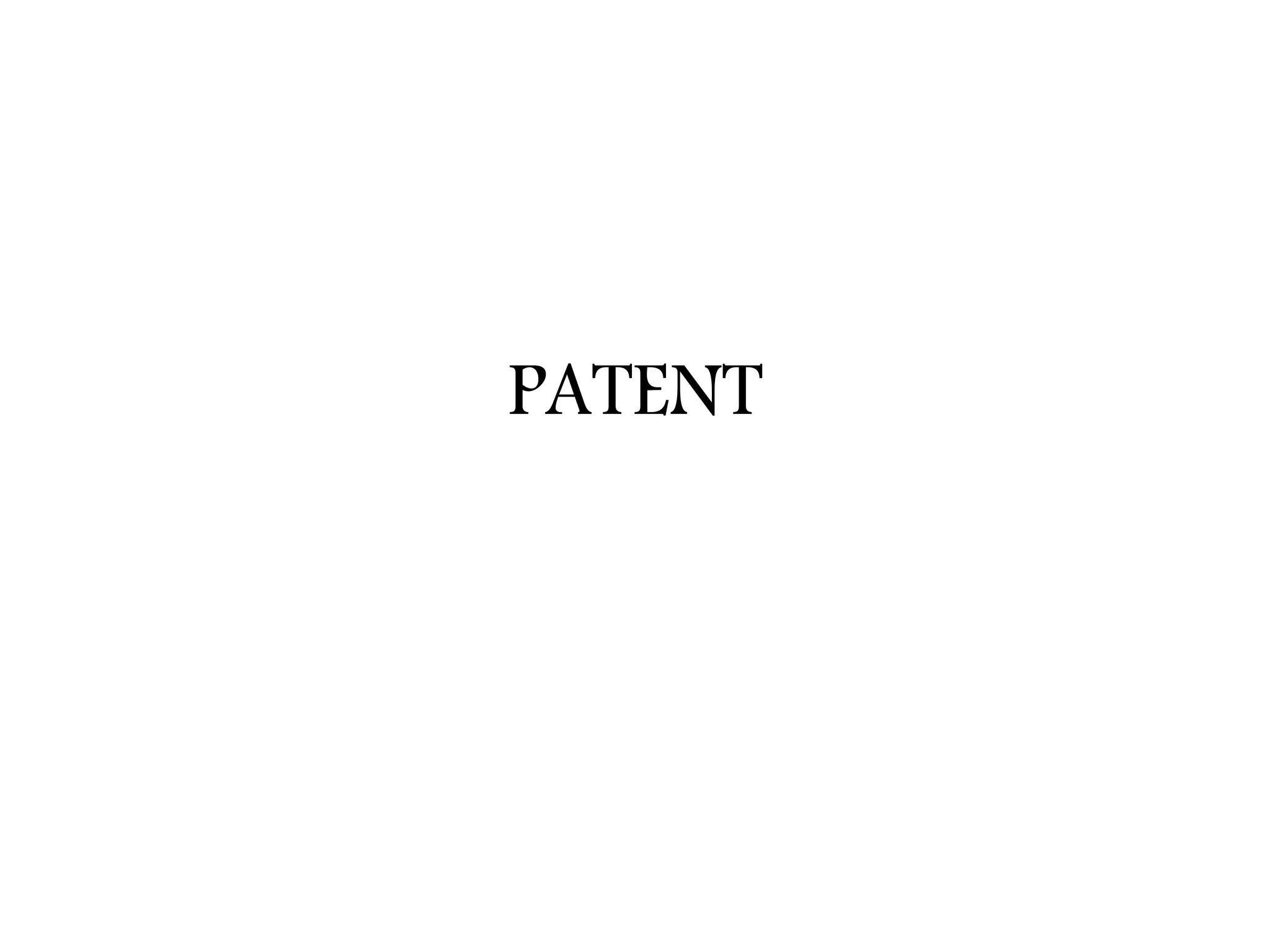 Patent | PPT
