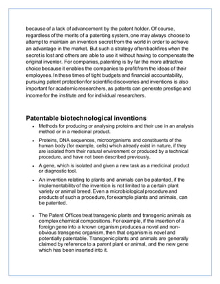 Patentable and Non Patentable Inventions | DOCX