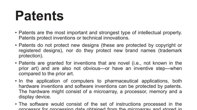 patent in pharmaceutical and healthcare computing | PPT