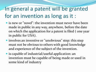 MoM2010: Steps to Patent Your Ideas | PPTX