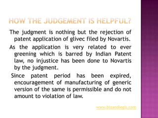 Patent Overview in Novartis Case ppt | PPTX