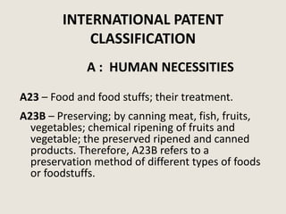 Patentability of food technology process and products in ansheeeeeeka ...