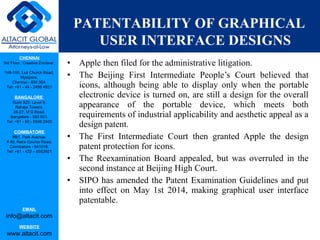 Patentability of graphical user interface designs | PPT