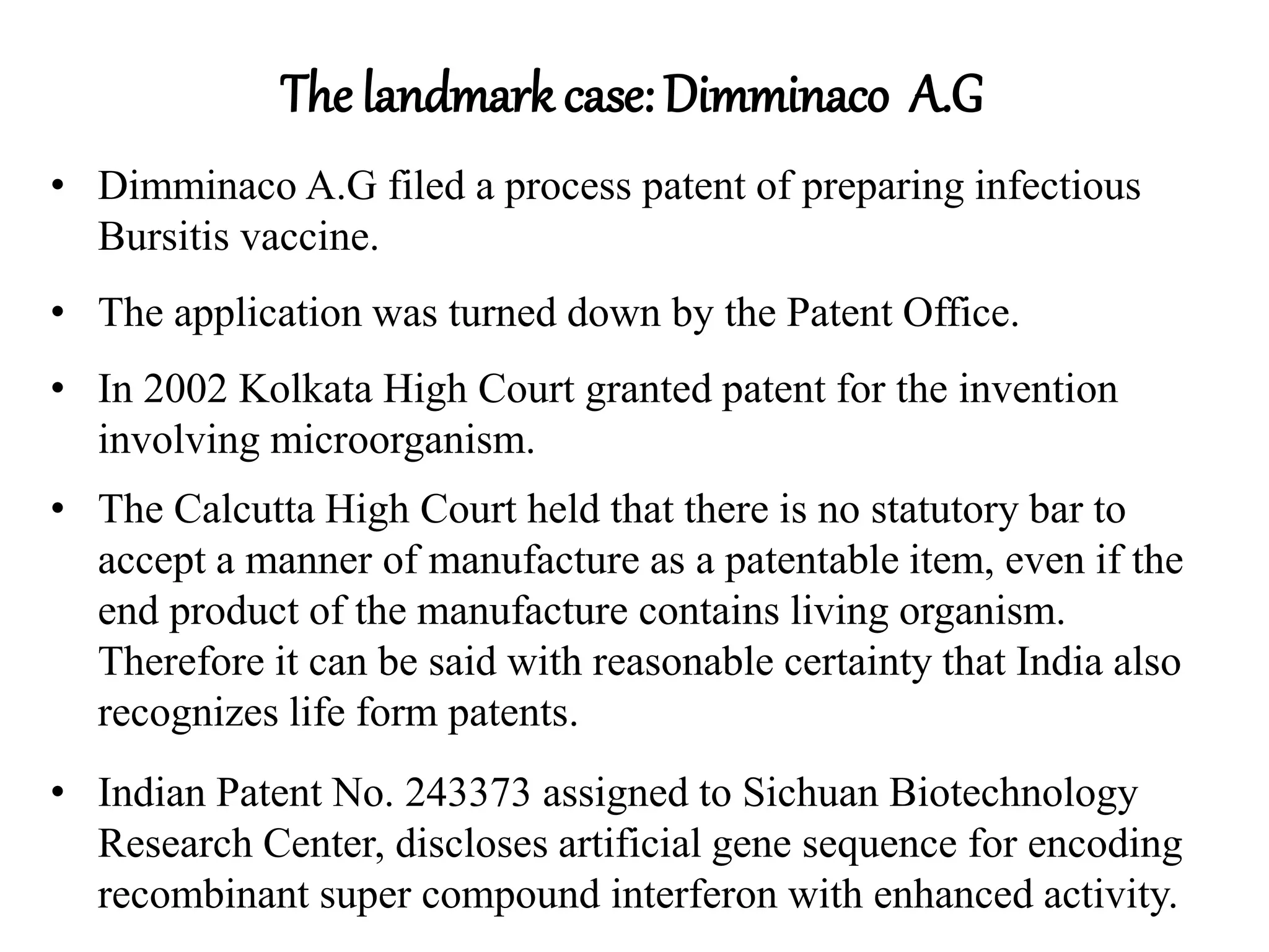 Patentability of live organisms | PPTX