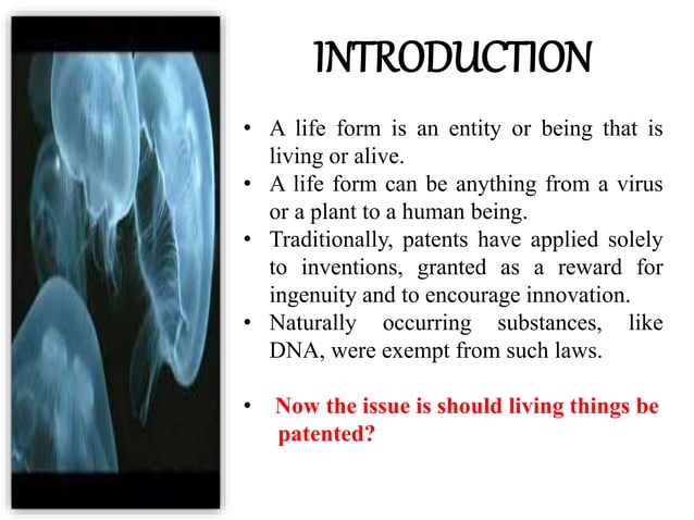 Patentability of live organisms | PPTX | Genetics | Science