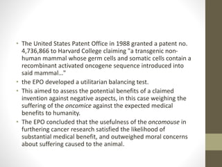 Patentability of Living Organism and Genetic Material (3).pptx