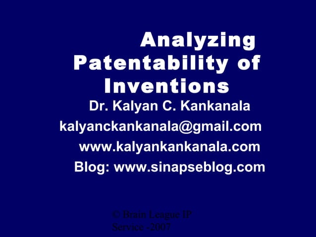 Patentability requirements | PPT