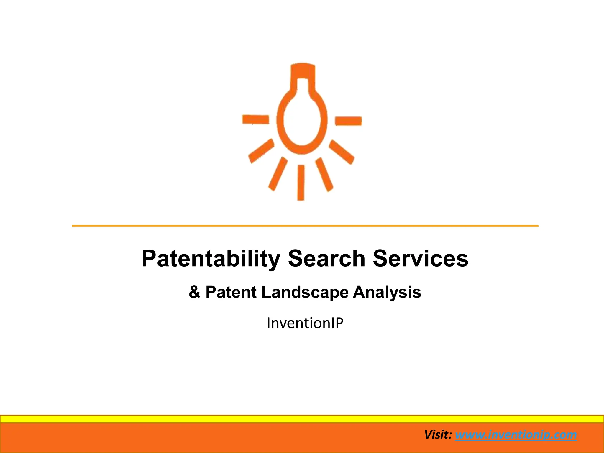 Patentability Search Services | Patent Landscape Analysis | InventionIP ...