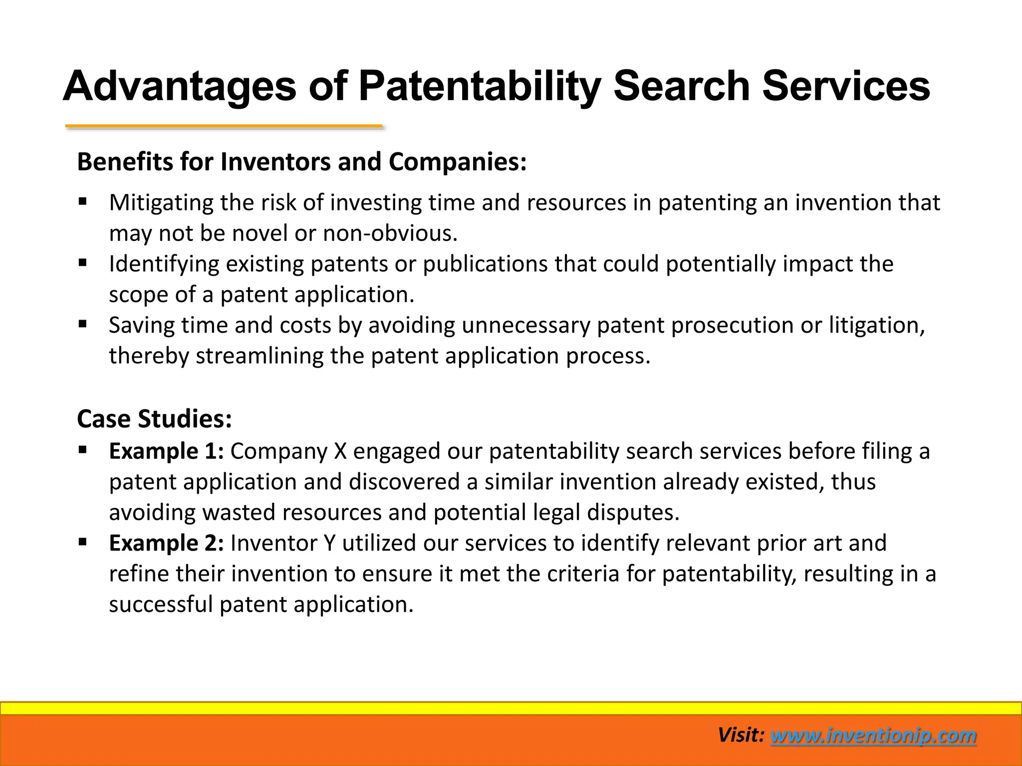 Patentability Search Services | Patent Landscape Analysis | InventionIP ...