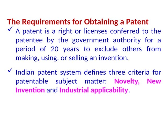 patentable subjects and protection in biotech.pptx