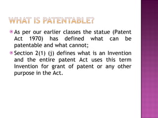 Patentabl subject matter | PPT