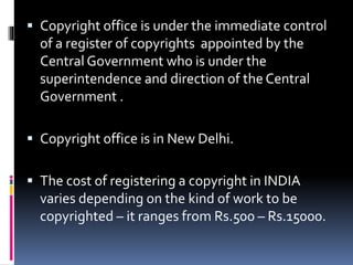 Patent and copyrights | PPTX | Law