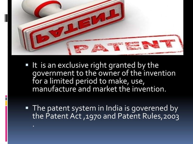 Patent and copyrights | PPT