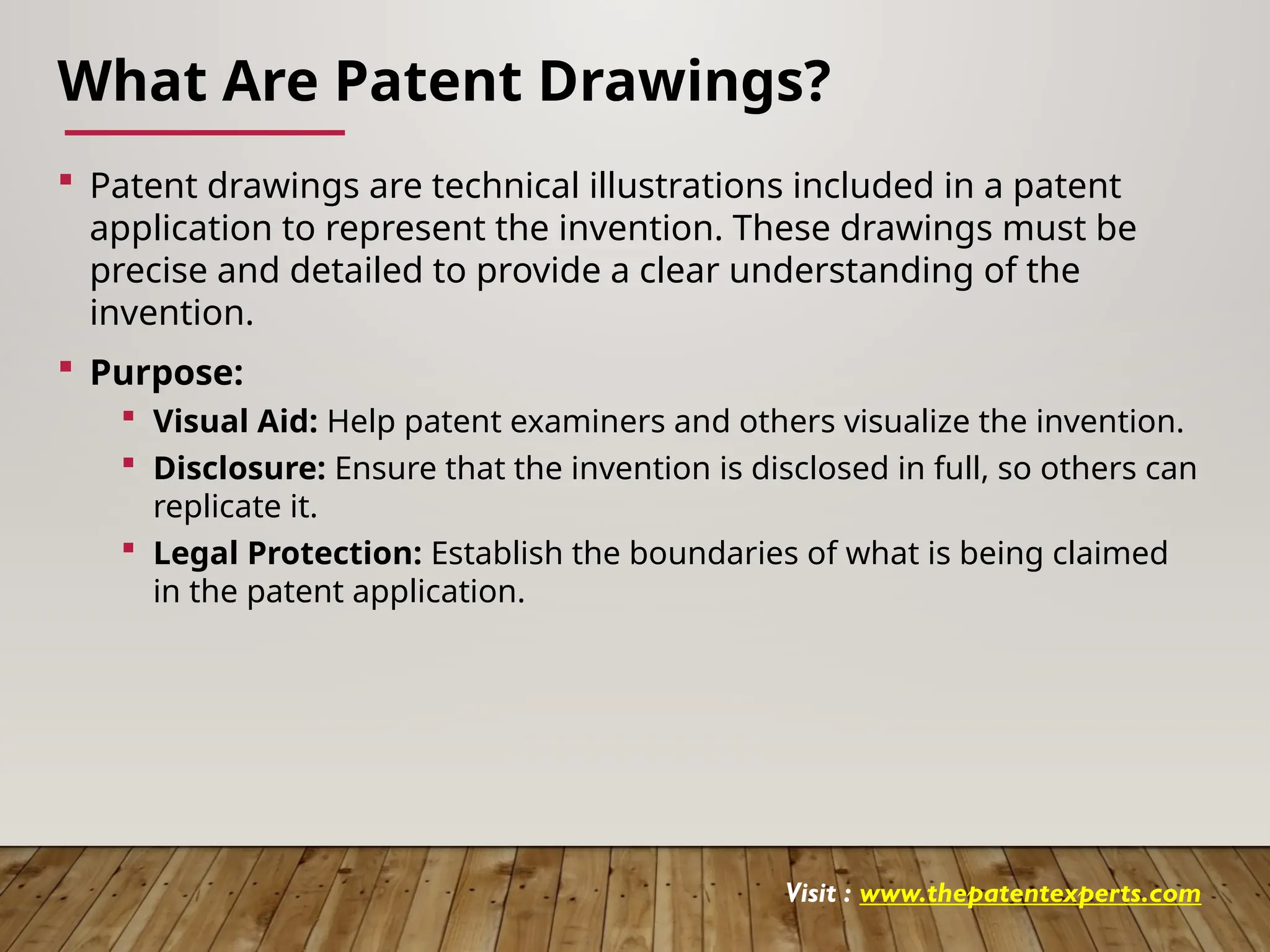 Patent Application Drawings | Utility and Design Patents | The Patent Experts | PPTX