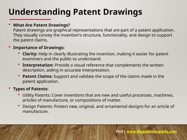 Patent Application Drawings | Utility and Design Patents | The Patent Experts | PPTX
