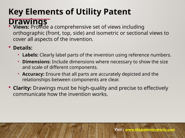 Patent Application Drawings | Utility and Design Patents | The Patent Experts | PPTX