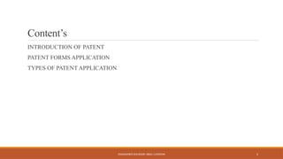 PATENT APPLICATION FORMS & GUIDELINES- DHANASHREE KOLHEKAR.pptx