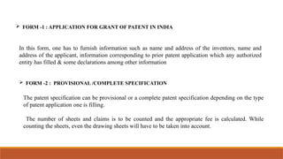 PATENT APPLICATION FORMS & GUIDELINES.pptx