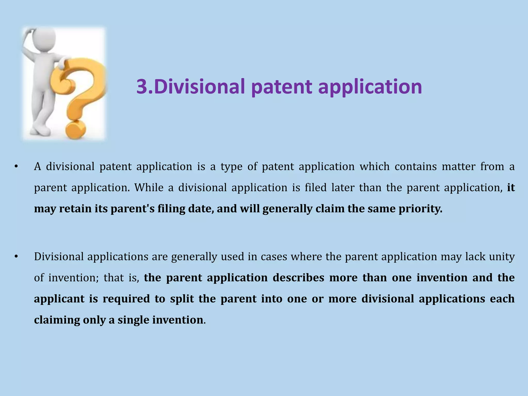 "Patent Applications" | PPTX
