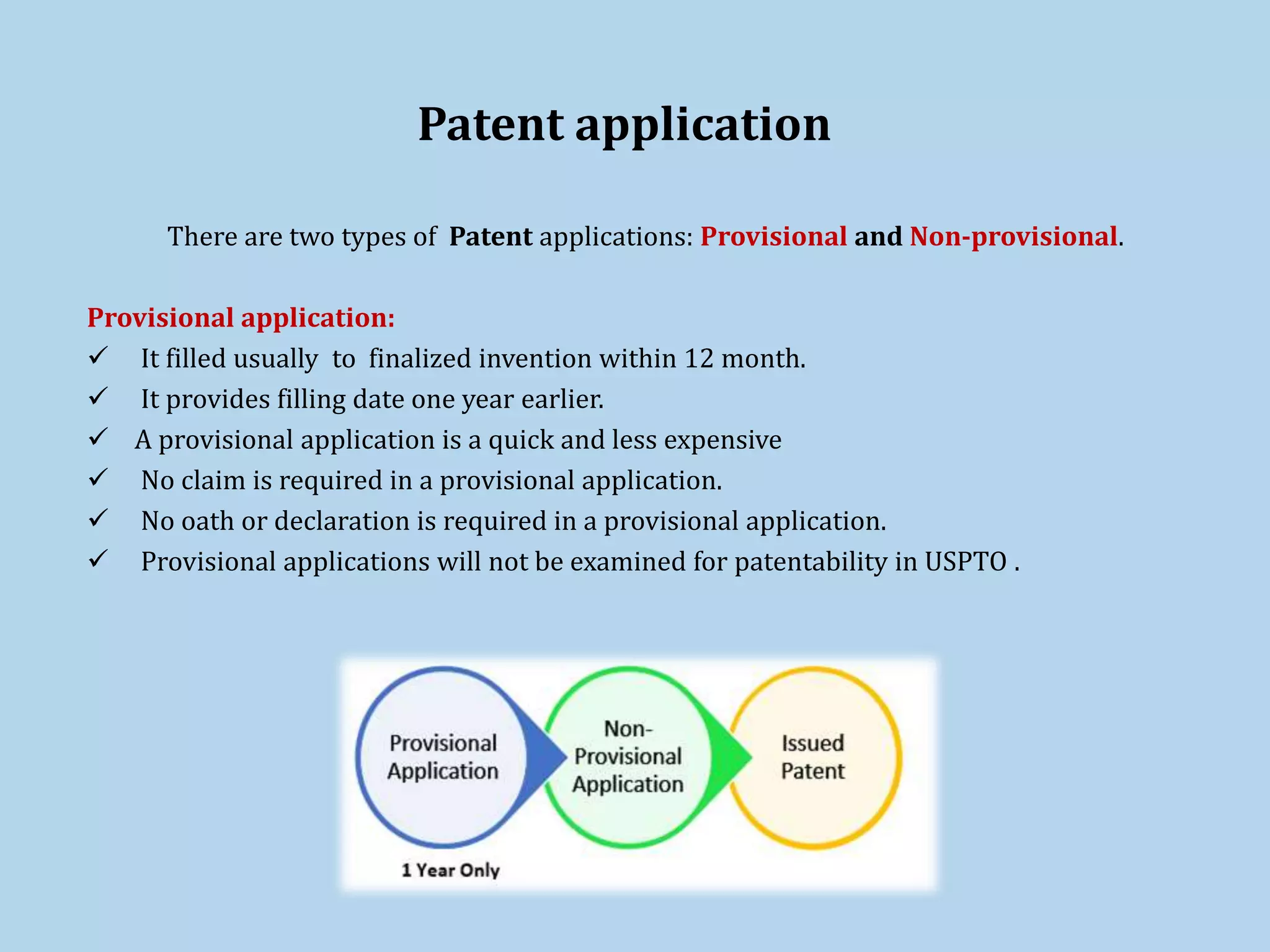 "Patent Applications" | PPTX