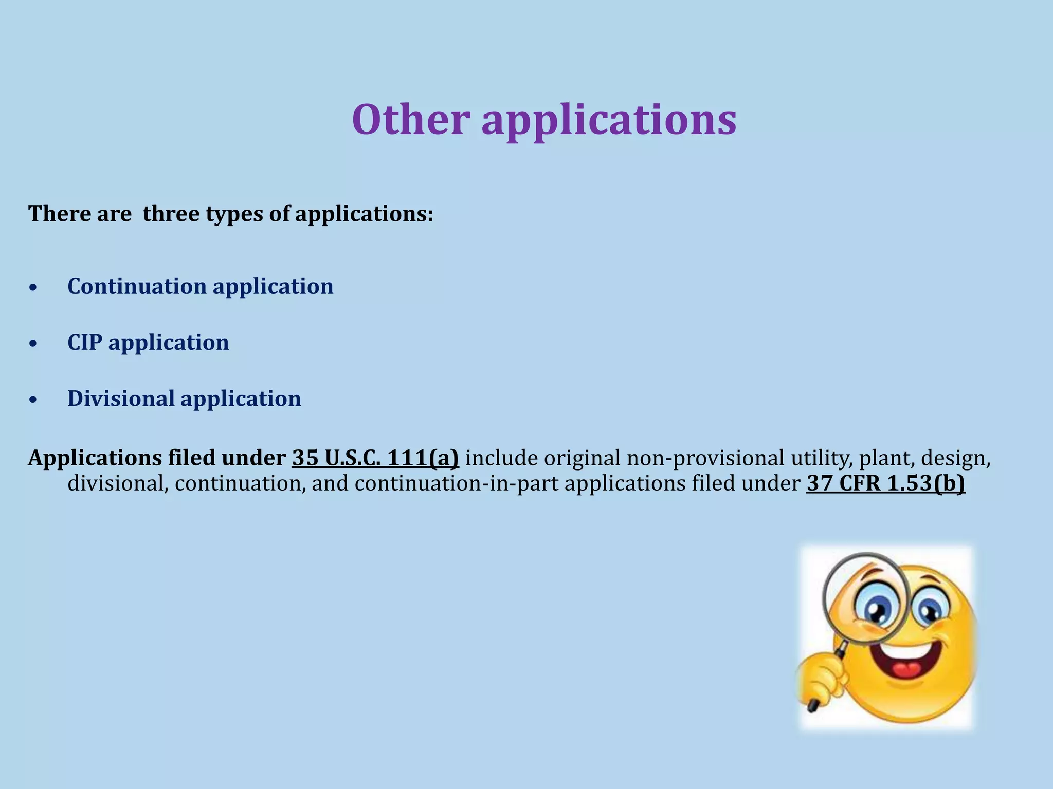 "Patent Applications" | PPTX