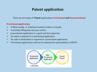 "Patent Applications" | PPTX