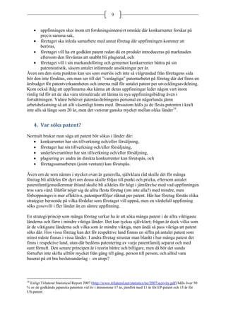 Patentarbete I Industrin 2009 | PDF