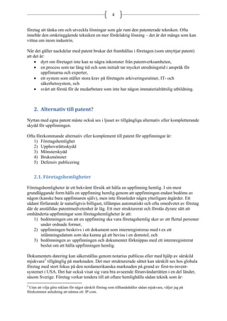Patentarbete I Industrin 2009 | PDF