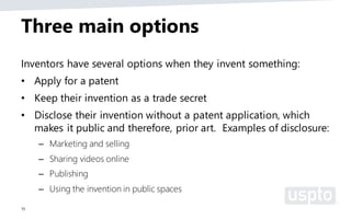 patent basics and trade secret protection | PDF