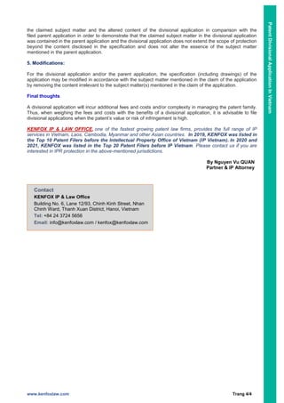 Patent Divisional Application In Vietnam – What you need to know.pdf