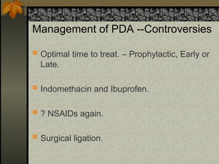 Patent ductus arteriosus and indomethacin | PPT