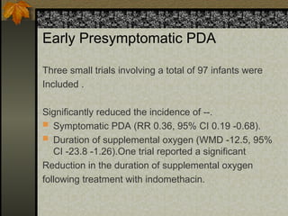 Patent ductus arteriosus and indomethacin | PPT