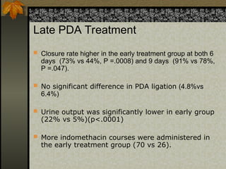 Patent ductus arteriosus and indomethacin | PPT