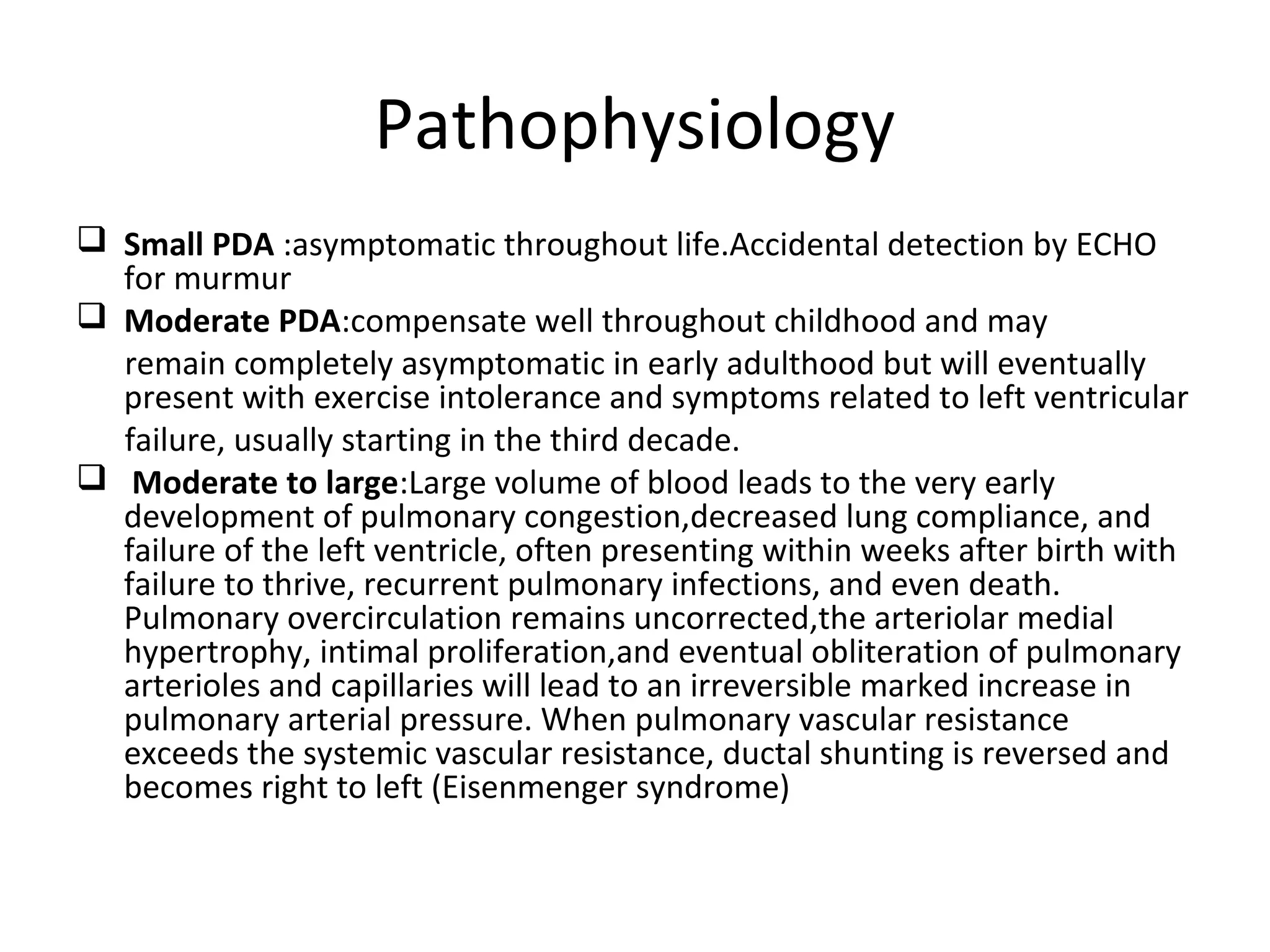Patent ductus arteriosus A long case presentation | PDF
