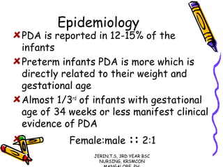 Patent ductus arteriosus | PPT