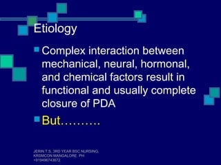 Patent ductus arteriosus | PPT