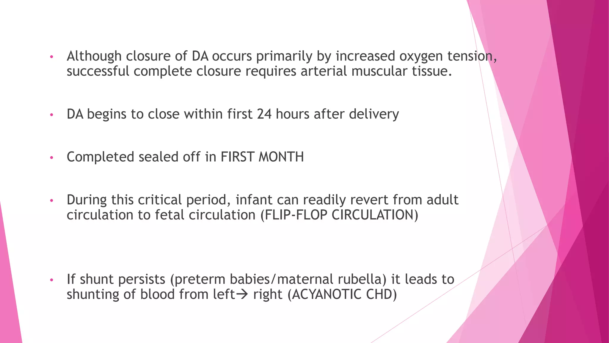 Patent ductus arteriosus | PPTX