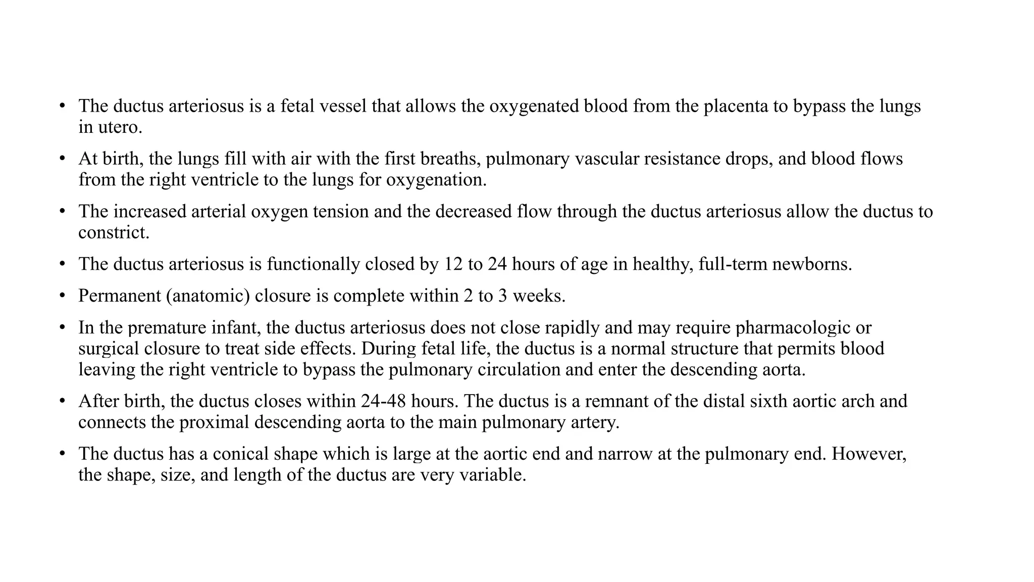 Patent Ductus Arteriosus General Medicine Ppt