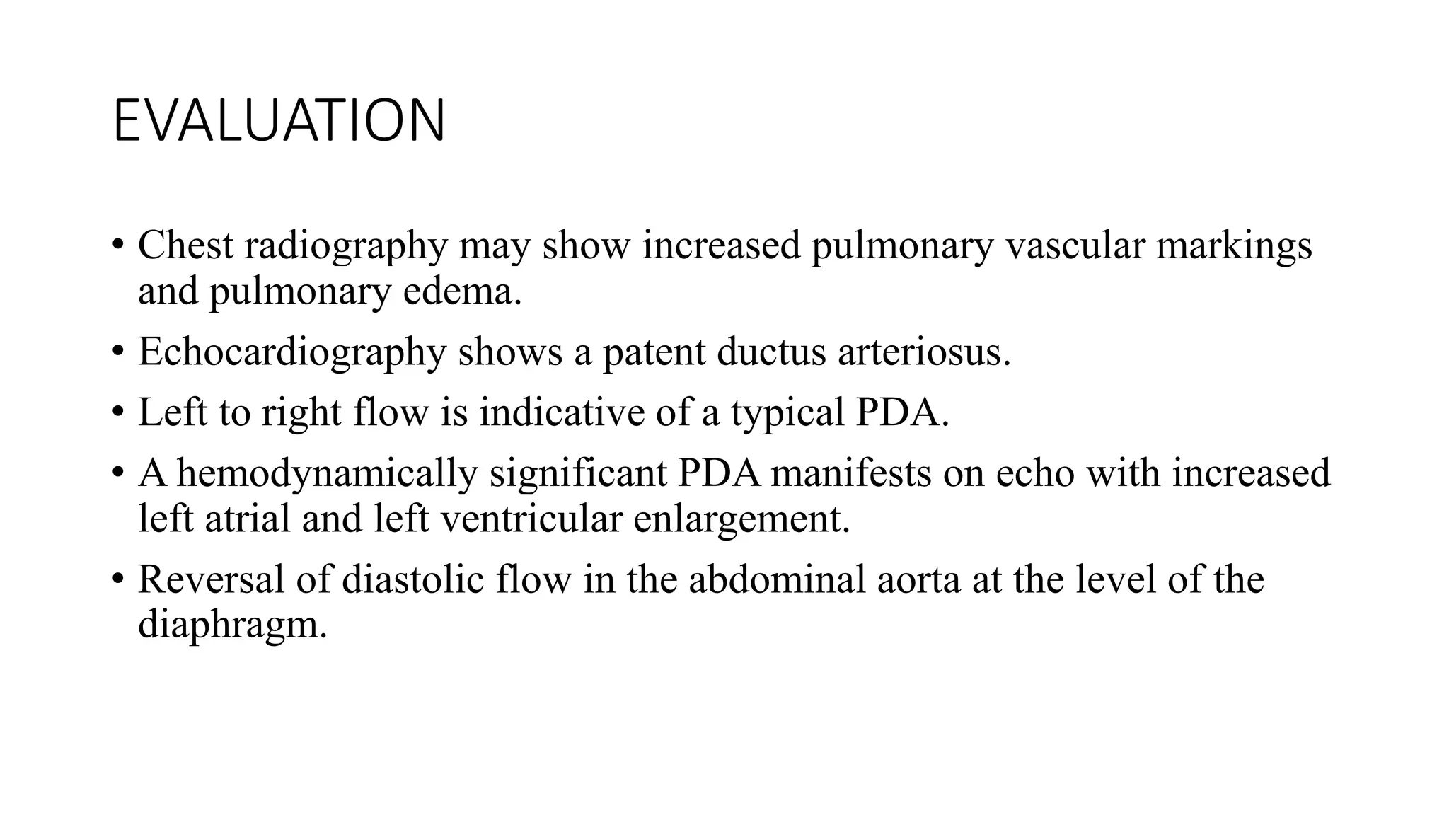 PATENT DUCTUS ARTERIOSUS (General Medicine) | PPTX