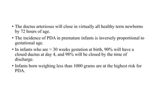PATENT DUCTUS ARTERIOSUS (General Medicine) | PPTX | Pregnancy ...